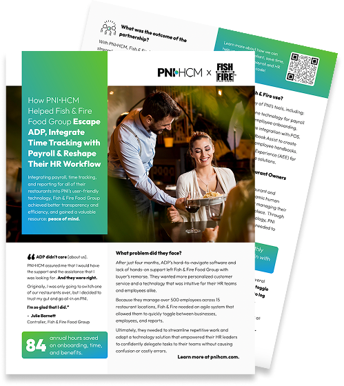 How One Restaurant Group Transformed HR & Payroll with PNI•HCM